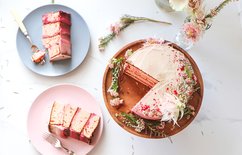 Zesty Rose and Almond Chickpea Cake | Faithful To Nature