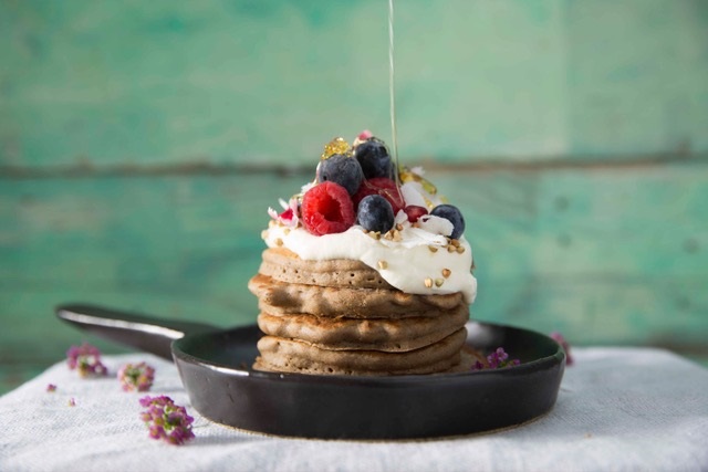 Chocolate Sorgum Flapjack Stack - Faithful To Nature