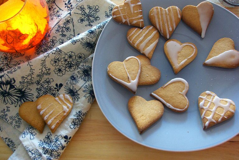 The easiest gluten-free gingerbread hearts for festive love and diy gifts