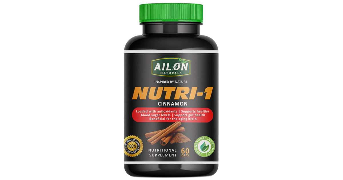 Buy Ailon Naturals Nutri 1 - Cinnamon capsules (60 caps) Online ...