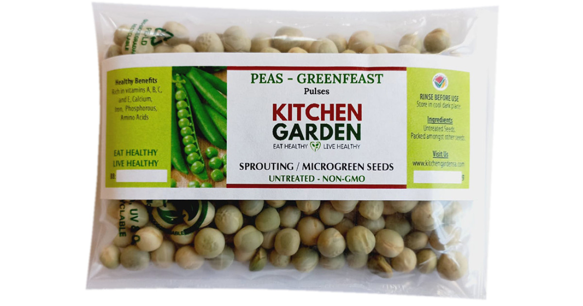 Buy Kitchen Garden Green Peas Sprouting Seeds 300g Online | Faithful to ...