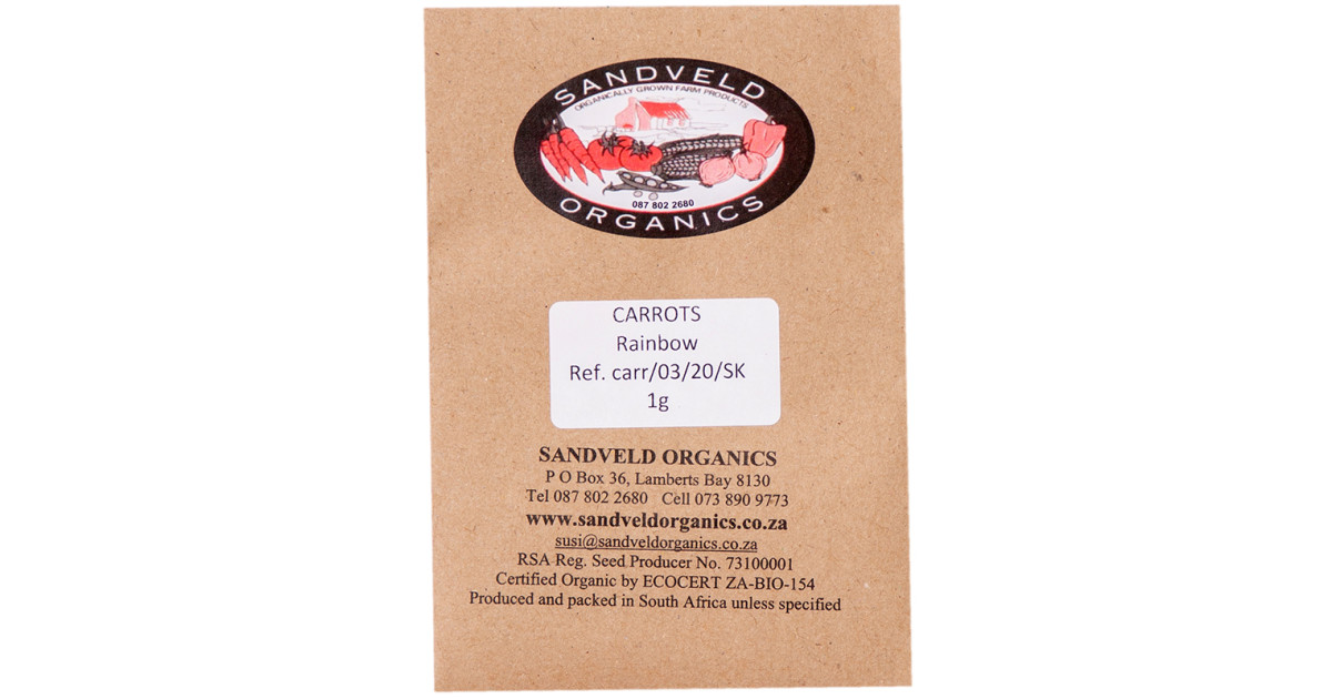 Buy Sandveld Seeds Carrot Rainbow Online | Faithful to Nature
