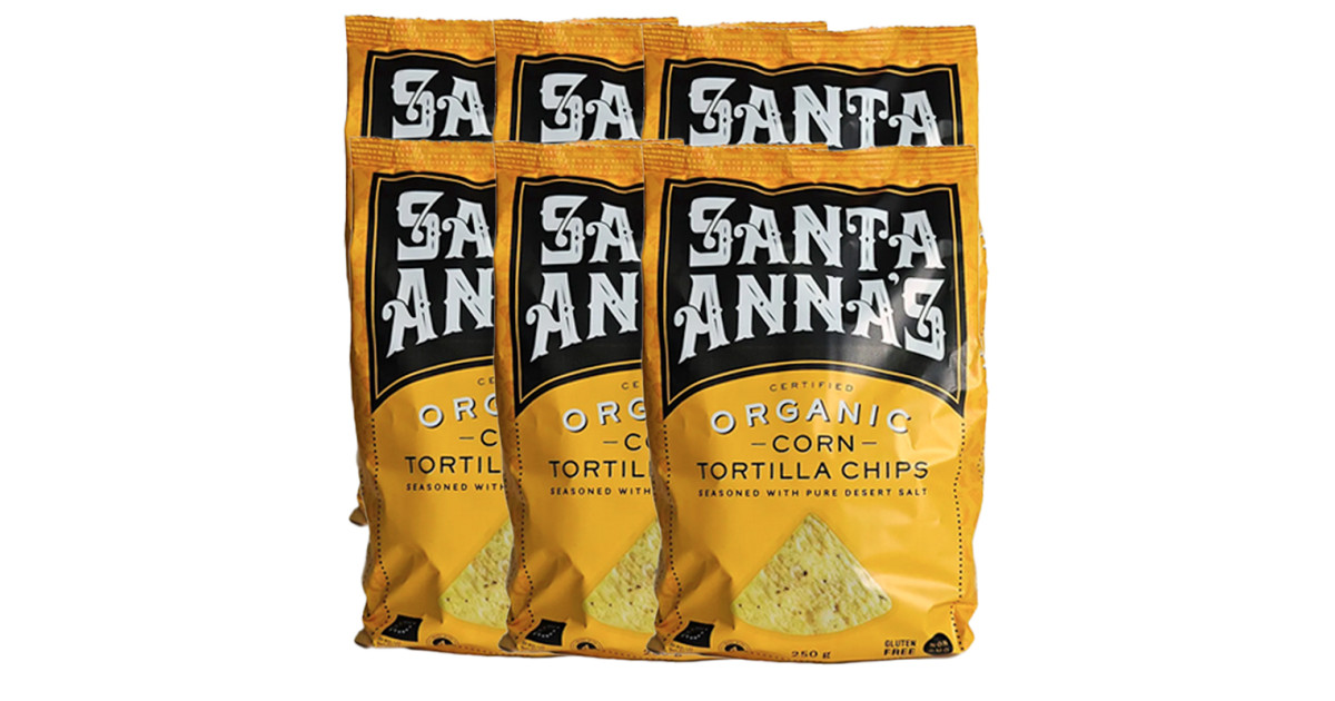 Buy Santa Anna's Organic Corn Chips, 250g x 6 Online | Faithful to Nature