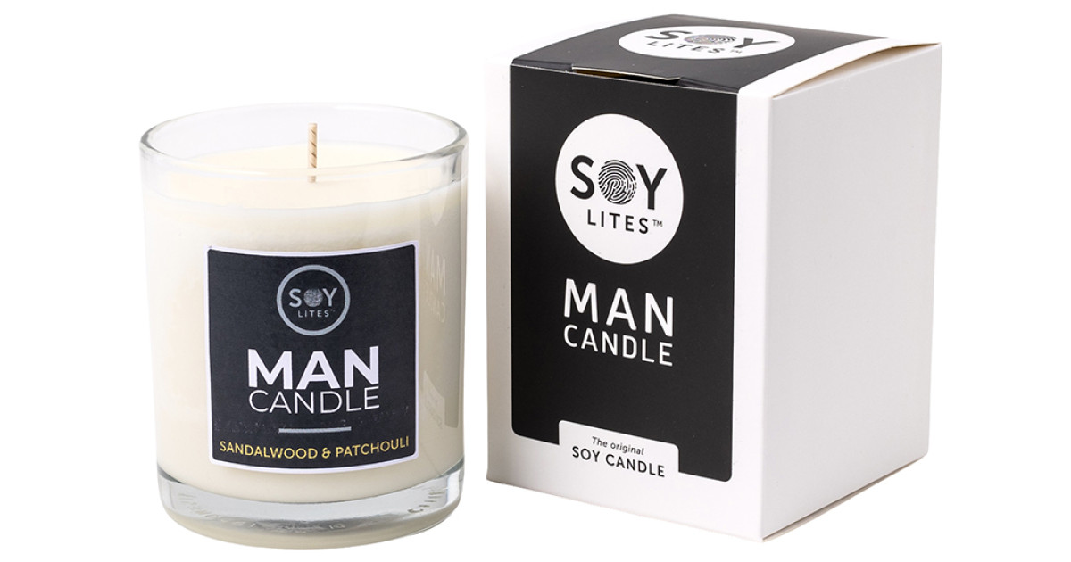 Buy SoyLites Man Candle with Sandalwood & Patchouli Online | Faithful ...