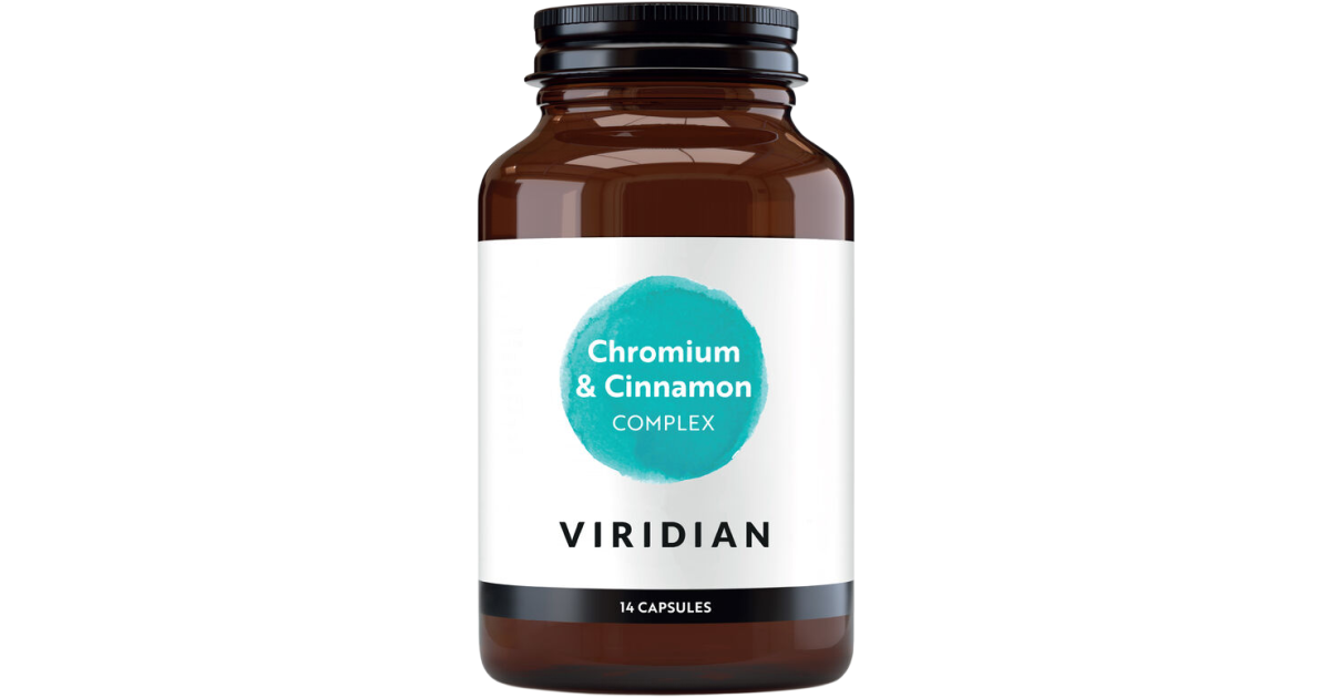 Buy Viridian Chromium & Cinnamon Complex 14 Capsules Online | Faithful ...