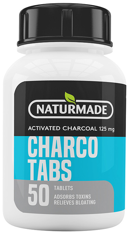 Buy Naturmade Activated Charcoal Tabs 125mg, 50's Online | Faithful to ...