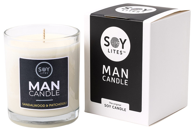Buy SoyLites Man Candle with Sandalwood & Patchouli Online | Faithful ...