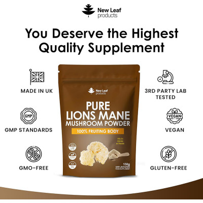 Buy New Leaf Lions Mane Powder Online | Faithful to Nature
