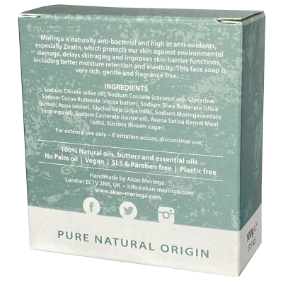 Buy Akan Handmade Luxury Moringa Face Soap Online | Faithful to Nature