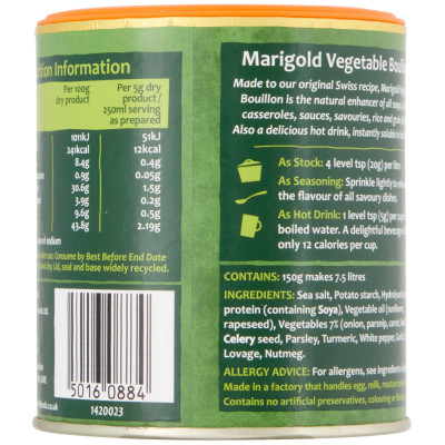 Buy Marigold Vegtable Bouillon Original Online | Faithful to Nature
