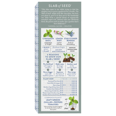 Buy Sow Delicious Slab of Seed - Gin Herbs Online | Faithful to Nature