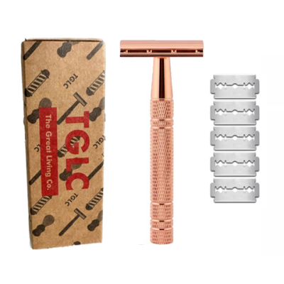 Buy The Great Living Co Premium Double Edge Safety Razor Plus Blades ...