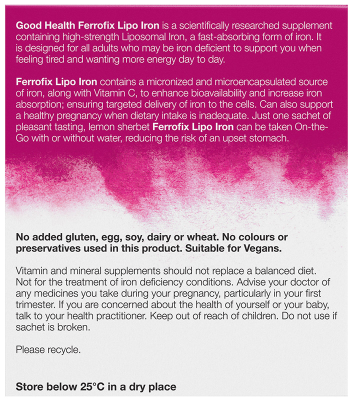 Buy Good Health Products Ferrofix Lipo Iron Online | Faithful to Nature