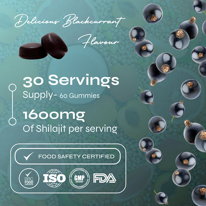 Buy Known Shilajit Gummies Blackcurrant Flavour Online | Faithful to Nature