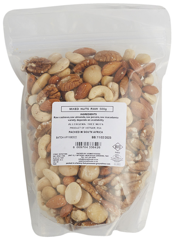Buy Komati Raw Mixed Nuts Online | Faithful to Nature