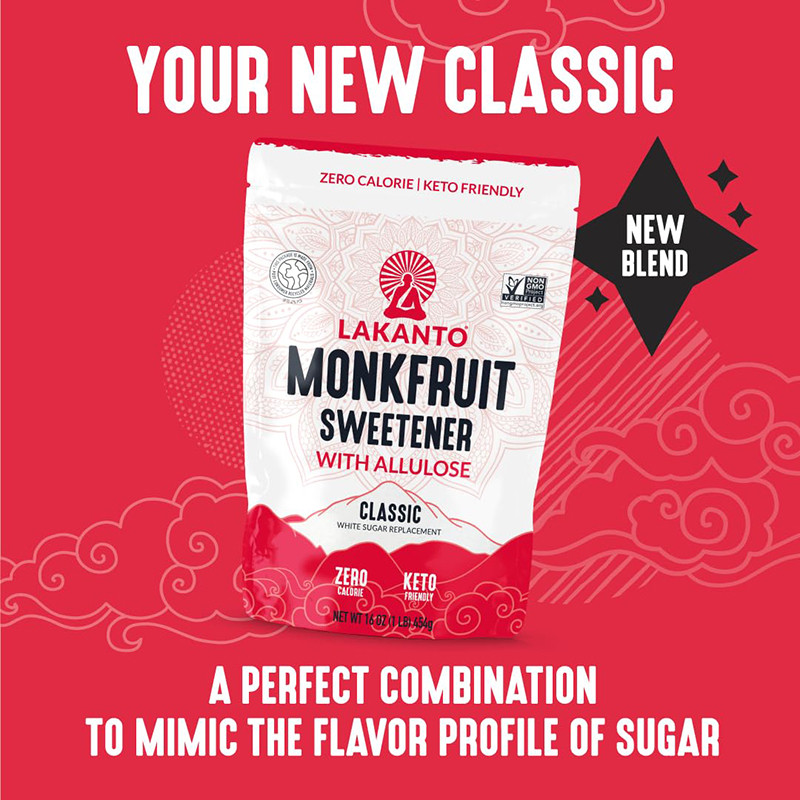 Buy Lakanto Classic Monkfruit Sweetener with Allulose 454g Online ...