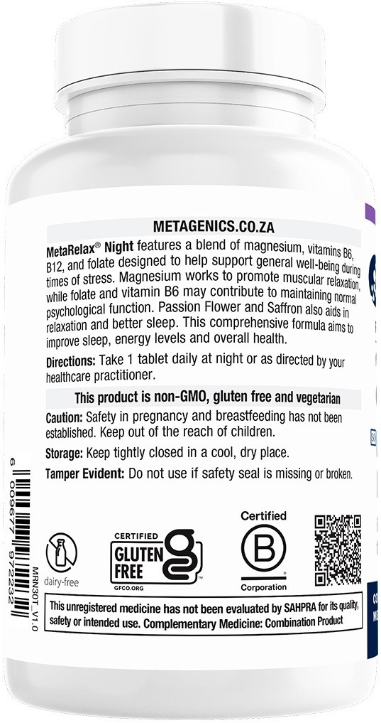 Buy Metagenics MetaRelax Night Online | Faithful to Nature