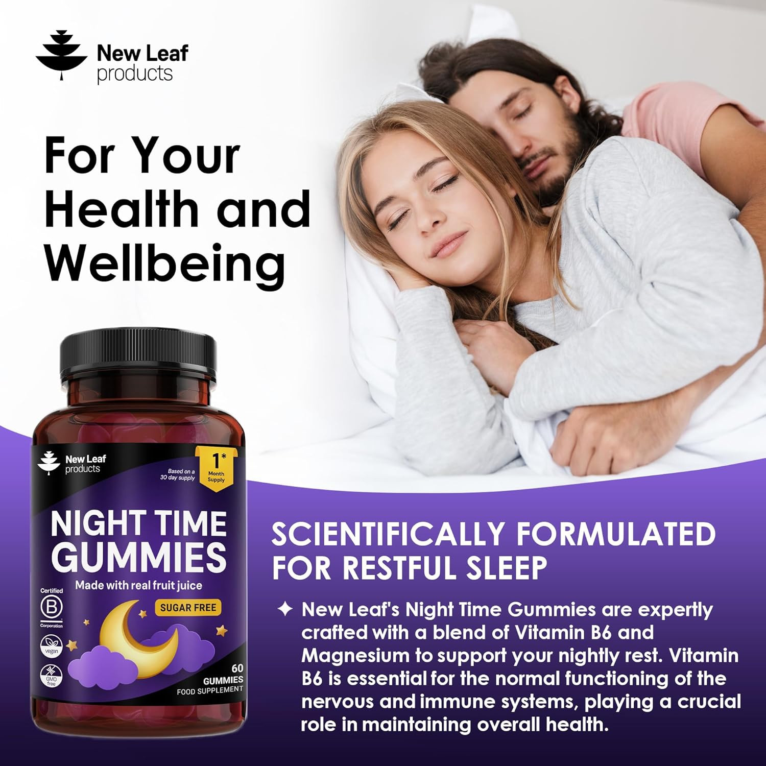 Buy New Leaf Night Time Gummies Online | Faithful to Nature