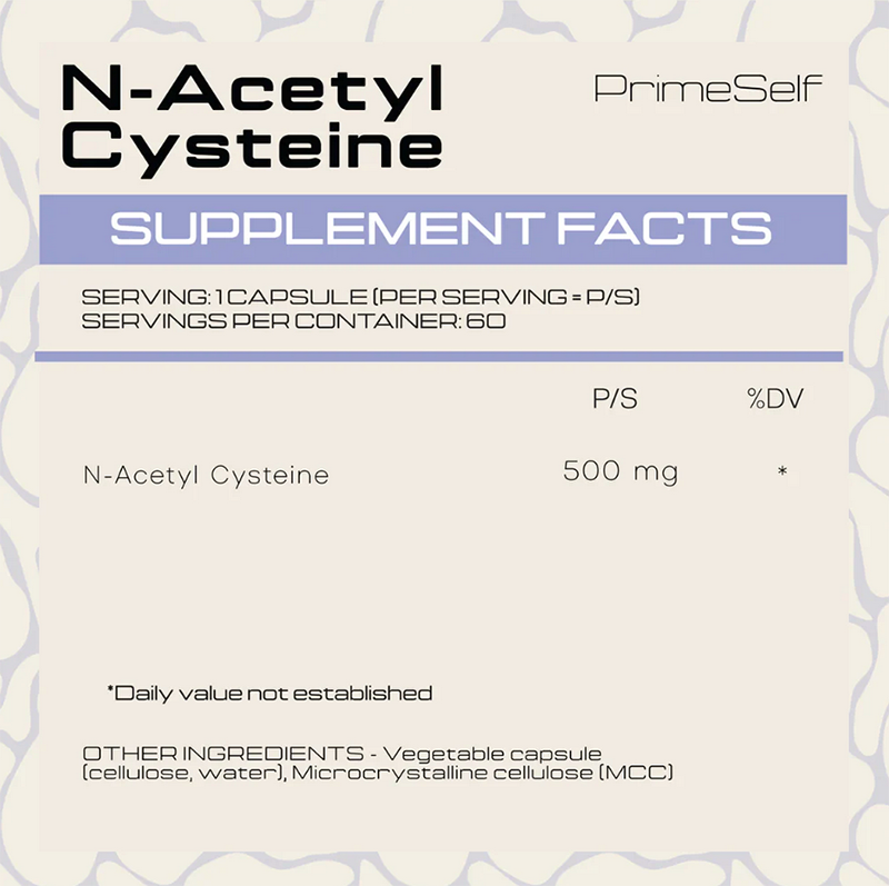 Buy PrimeSelf N-Acetyl Cysteine Online | Faithful to Nature
