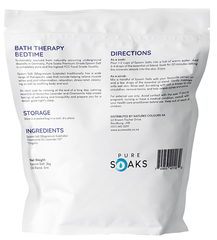 Buy Pure Soaks Bath Therapy Salts - Bedtime Online | Faithful to Nature