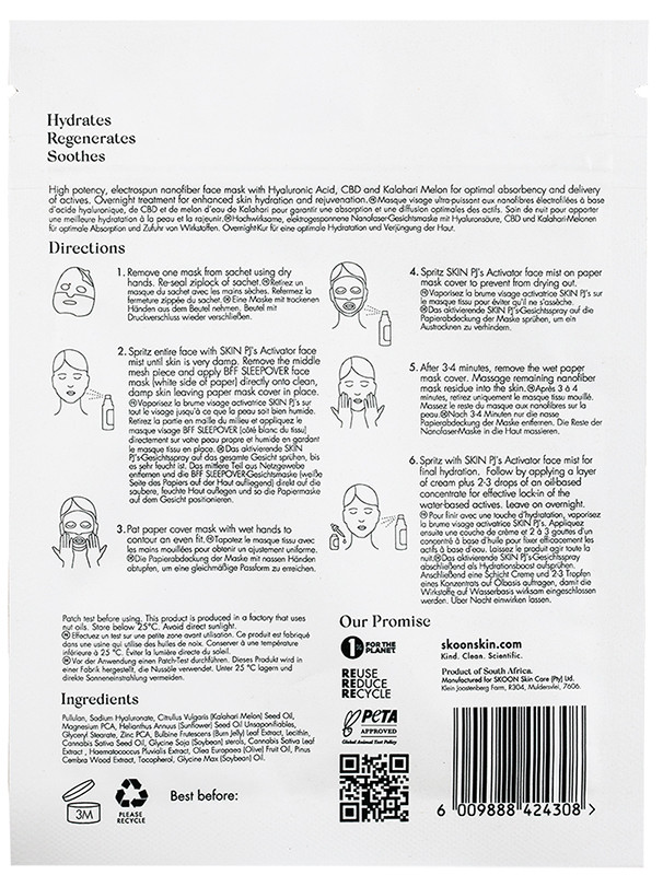 Buy SKOON. BFF Sleepover Overnight Regeneration Face Mask Online ...